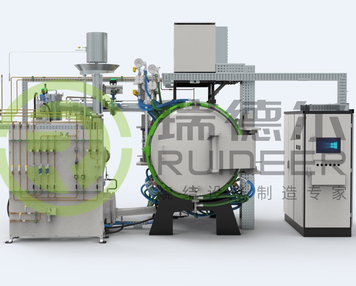 Heat Vacuum Sintering Furnace With Graphite Heating Element AC380V/50Hz